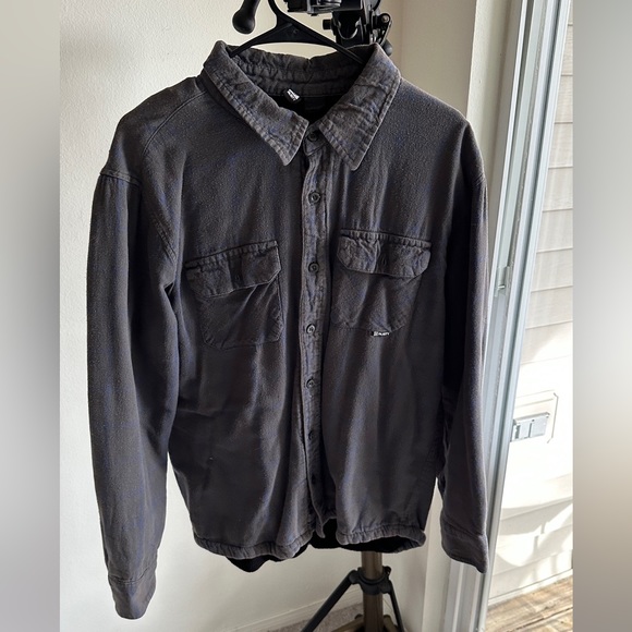 Jackets & Coats | Rusty Gray And Blue Fleece Jacket | Poshmark